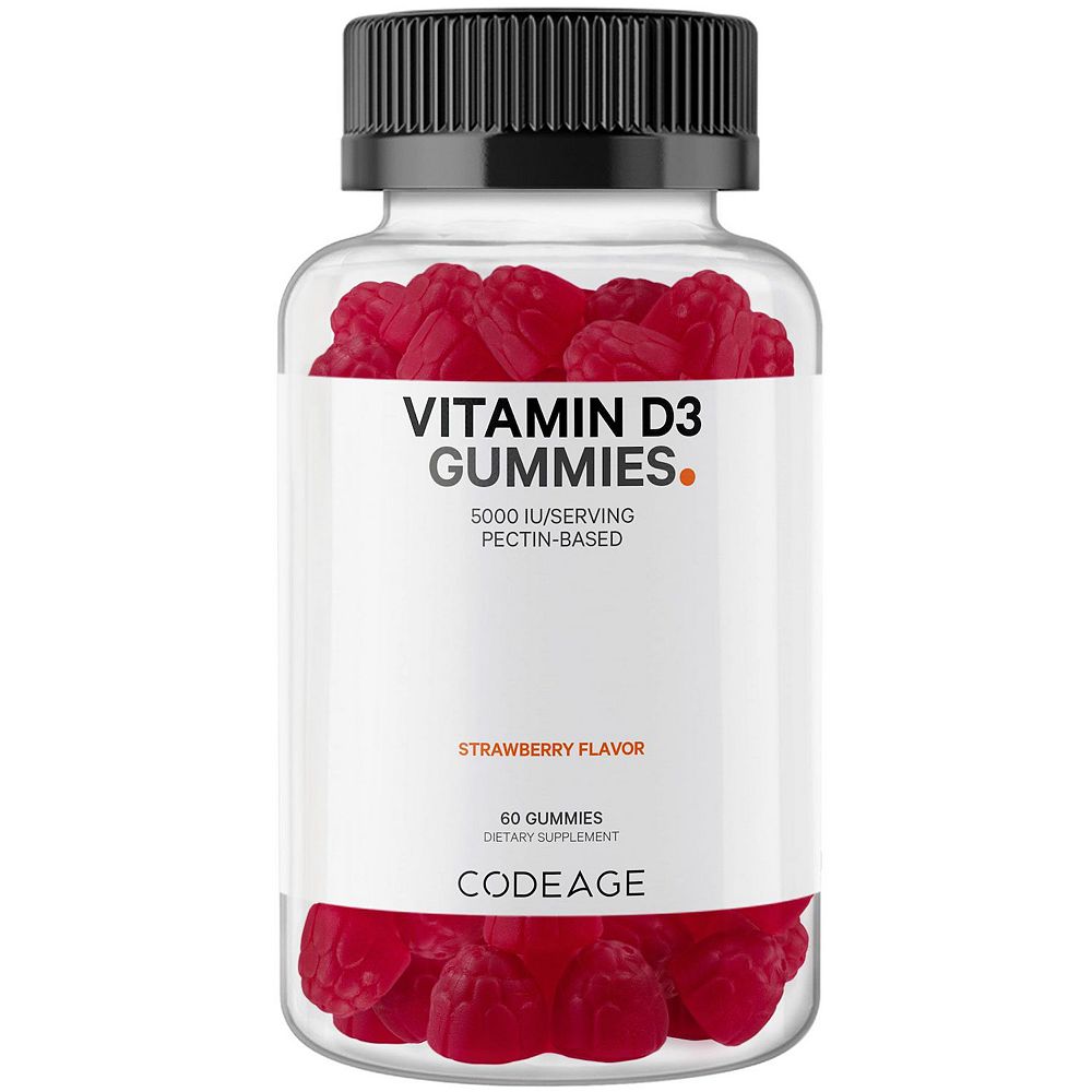 Codeage Vitamin D3 Gummies - Vitamin D 5000 IU Supplement 60 ct