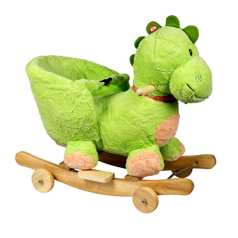 PonyLand Dinosaur Rocking Chair with Wheels & Music