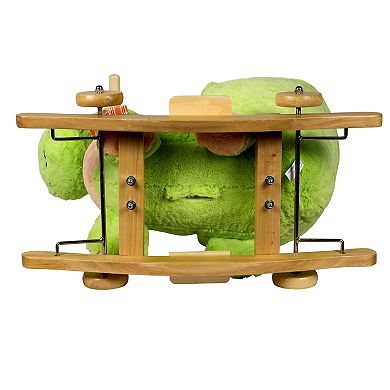PonyLand Dinosaur Rocking Chair with Wheels & Music