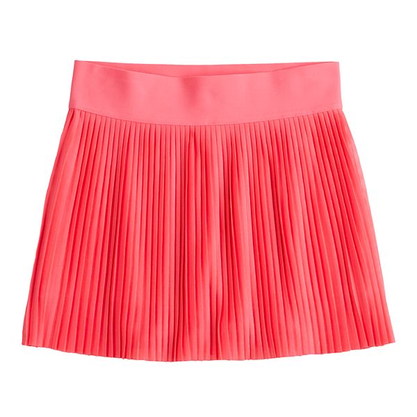 Girls 7-16 Vanilla Star Pleated Mesh Tennis Skirt