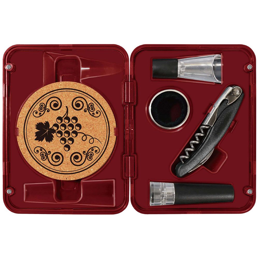 Brookstone Compact Wine Accessories Kit