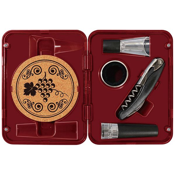 Brookstone Compact Wine Accessories Kit