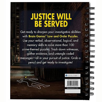 Brain Games Law and Order Puzzles