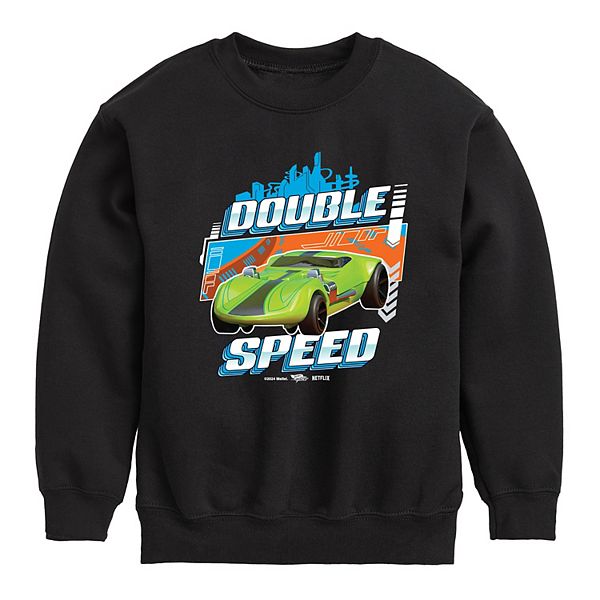 Boys 8-20 Hot Wheels Double Speed Fleece Sweatshirt