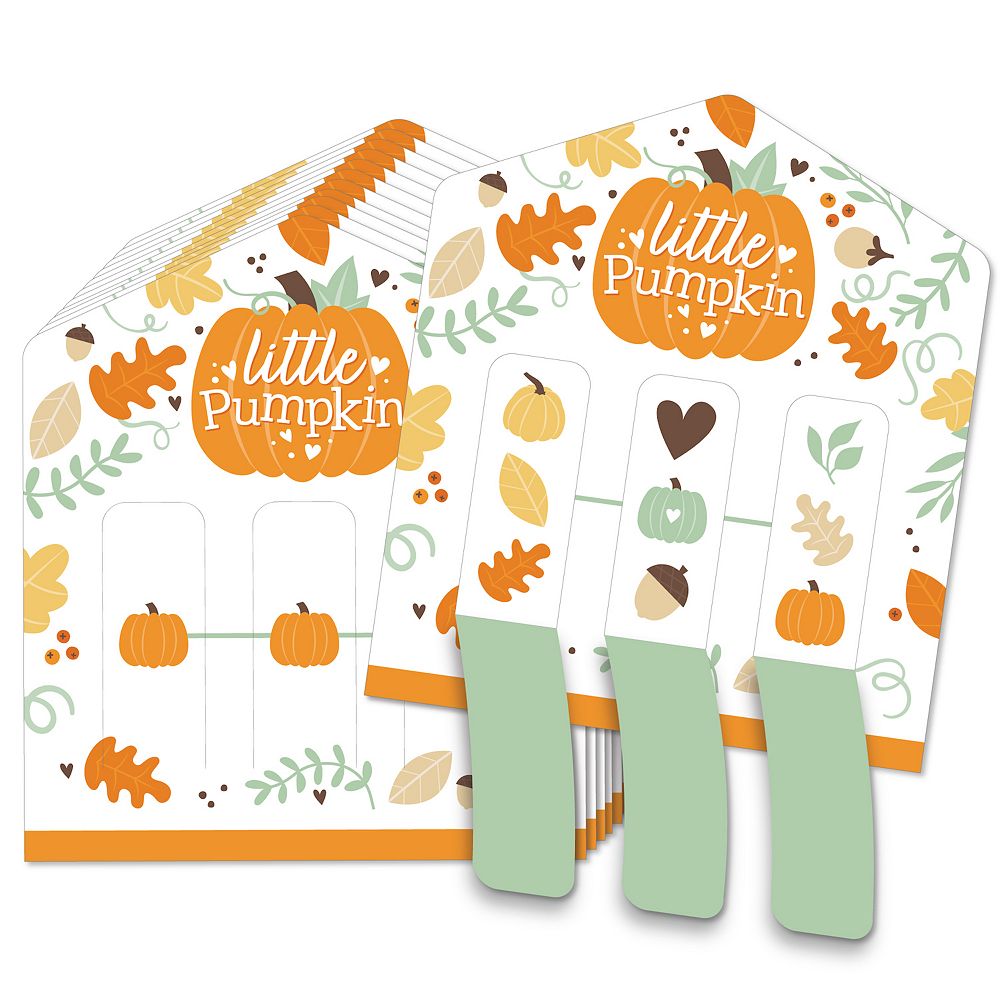 Big Dot Of Happiness Little Pumpkin Fall Birthday Baby Shower Game Pull ...