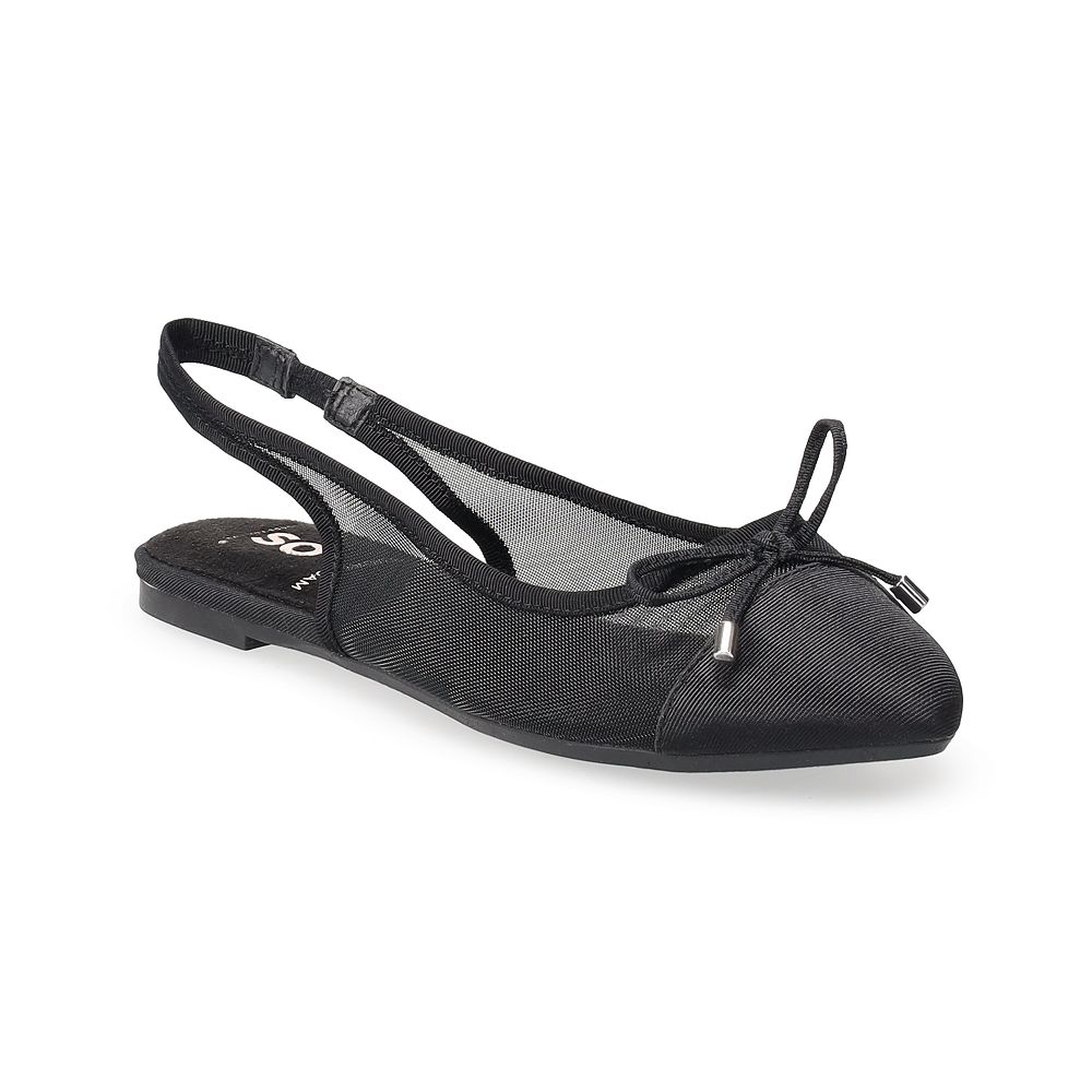 SO® Justine Women's Sling Back Ballet Flats