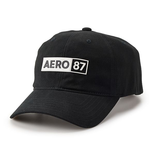 Men's Aeropostale Aero 87 Twill Patch Cap with Rubber Print