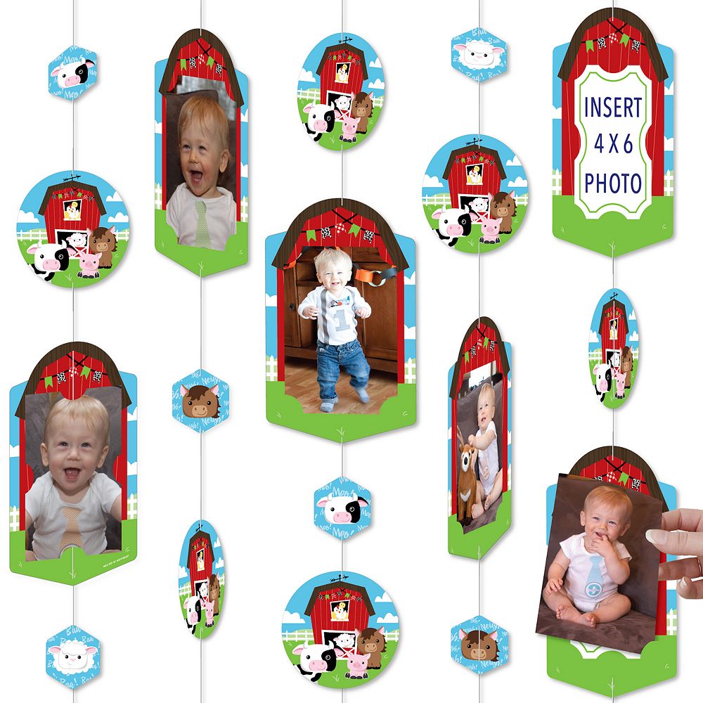 Big Dot Of Happiness Farm Animals Baby Shower Or Birthday Party ...