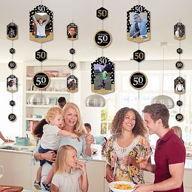 Big Dot Of Happiness Adult 50th Birthday Gold Party Hanging Vertical ...