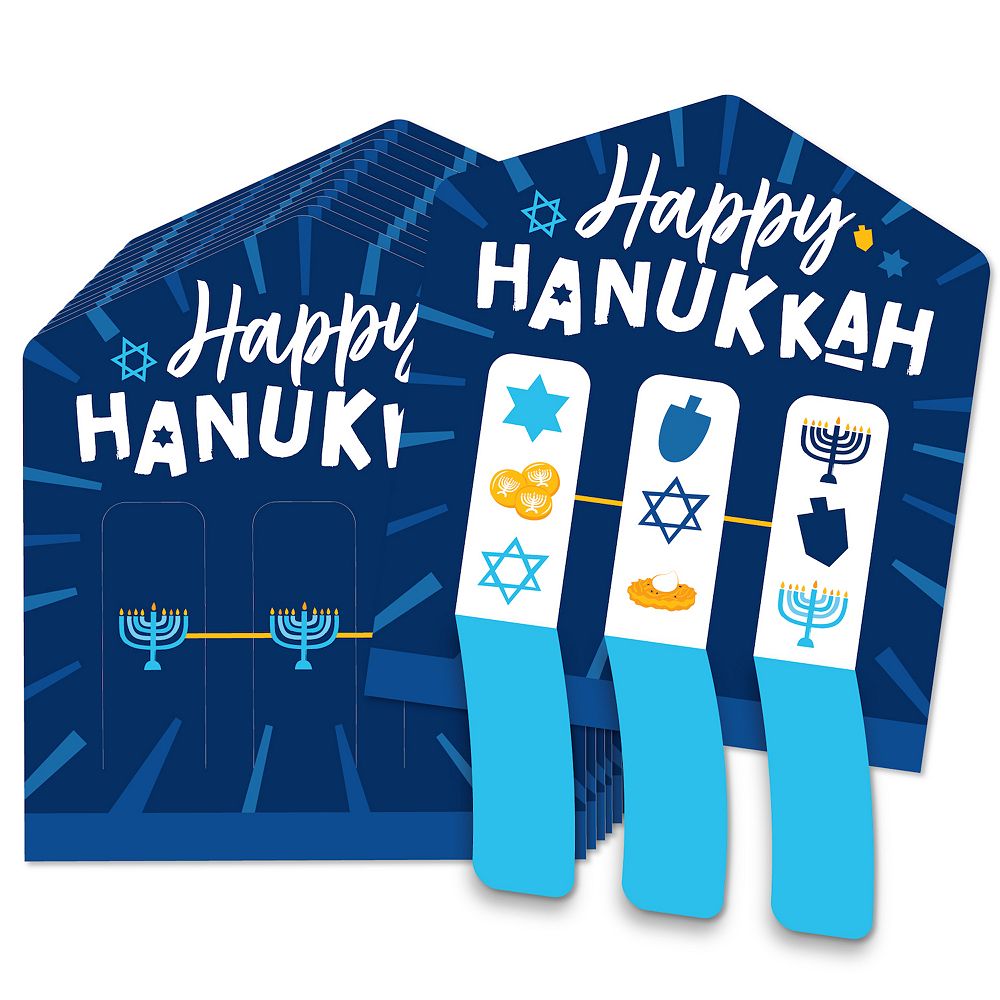 Big Dot Of Happiness Hanukkah Menorah Holiday Party Game Cards Pull ...