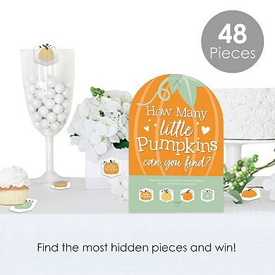 Big Dot Of Happiness Little Pumpkin Fall Scavenger Hunt 1 Stand & 48 ...