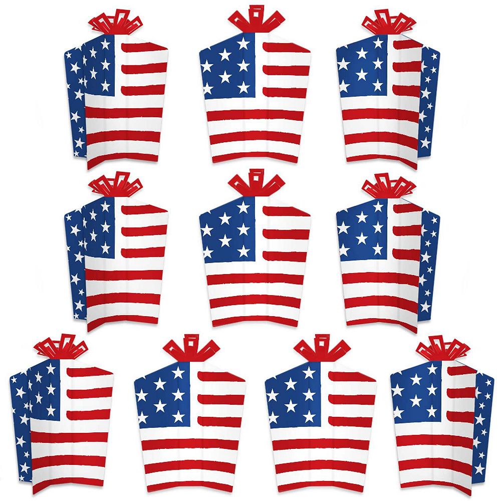 Big Dot Of Happiness Stars & Stripes - Decor Patriotic Party Fold ...