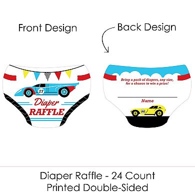 Big Dot Of Happiness Let’s Go Racing - Racecar Car Baby Shower - Diaper ...