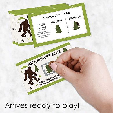 Big Dot Of Happiness Sasquatch Crossing - Bigfoot Party Game Scratch ...