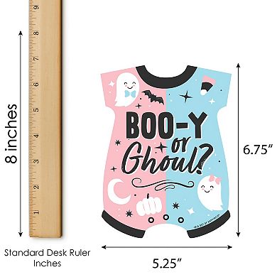 Big Dot Of Happiness Boo-y Or Ghoul Cards & Markers Halloween Gender ...