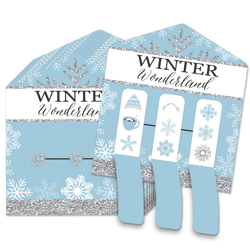 Big Dot Of Happiness Winter Wonderland Wedding Game Pickle Cards - Pull ...