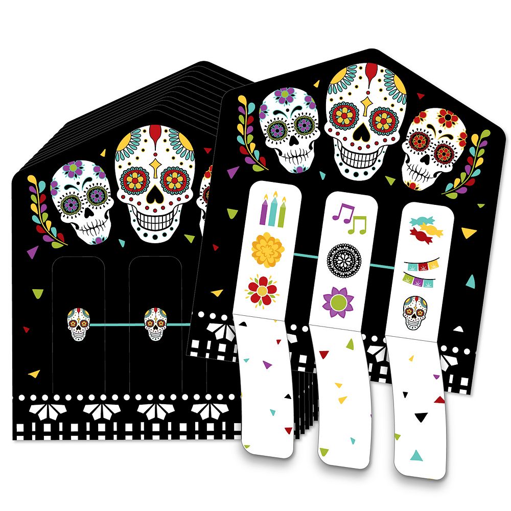 Big Dot Of Happiness Day Of The Dead - Halloween Sugar Skull Game Pull ...