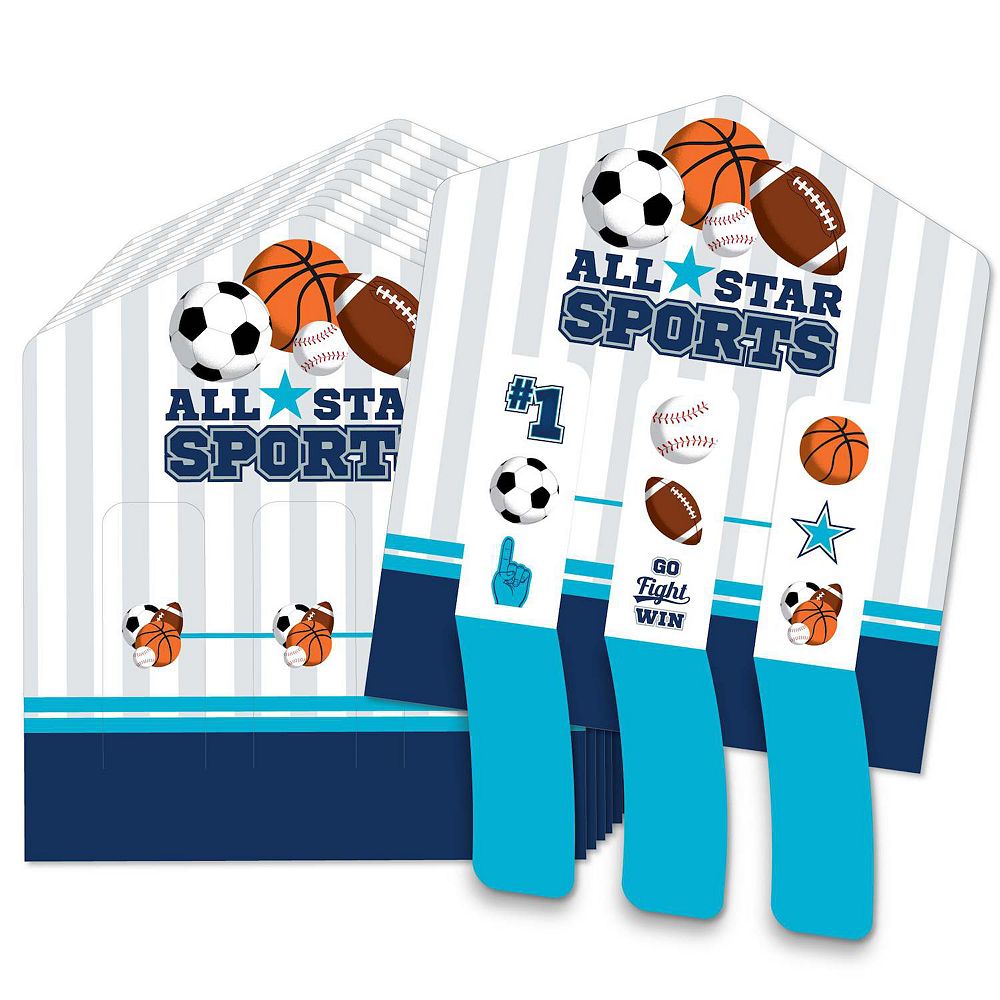 Big Dot Of Happiness Go, Fight, Win Sports Party Game Cards Pull Tabs 3 ...
