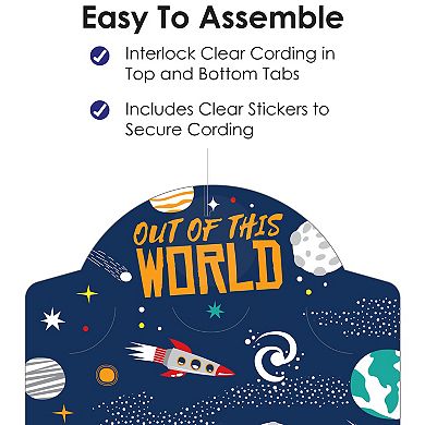 Big Dot Of Happiness Blast Off To Outer Space Rocket Ship Vertical ...