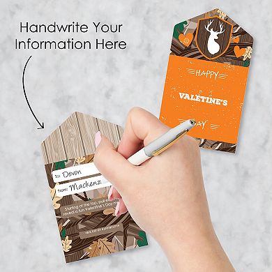 Big Dot Of Happiness Gone Hunting Camo Cards For Kids - Happy Valentine ...