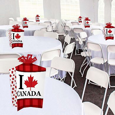 Big Dot Of Happiness Canada Day - Table Decor Canadian Party Fold ...