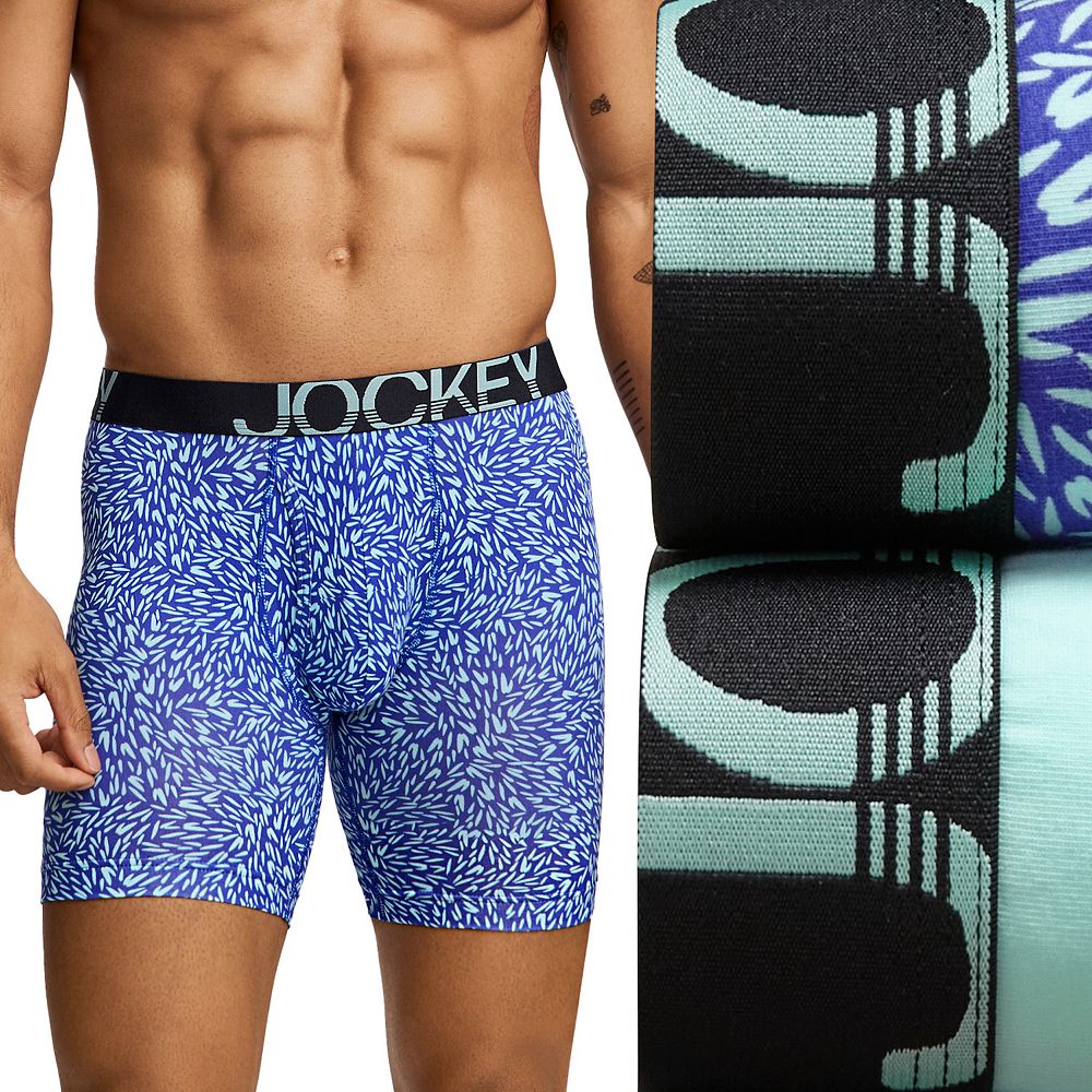 Big & Tall Jockey® 2-Pack ActiveStretch™ Midway® 7" Long-Leg Boxer Briefs