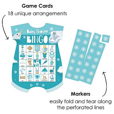 Big Dot Of Happiness Arctic Polar Animals Cards & Markers Baby Shower ...