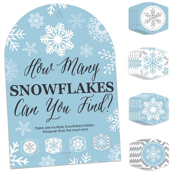 Big Dot Of Happiness Winter Wonderland Winter Wedding Scavenger Hunt ...
