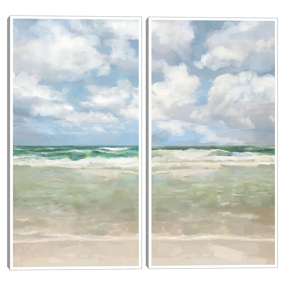Masterpiece Rolling Surf Panel I & II by Studio Arts Framed Wall Art