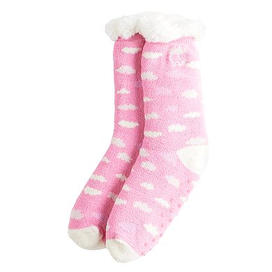 Juniors IVORY ELLA Cozy Clouds Sherpa Lined Fuzzy Socks