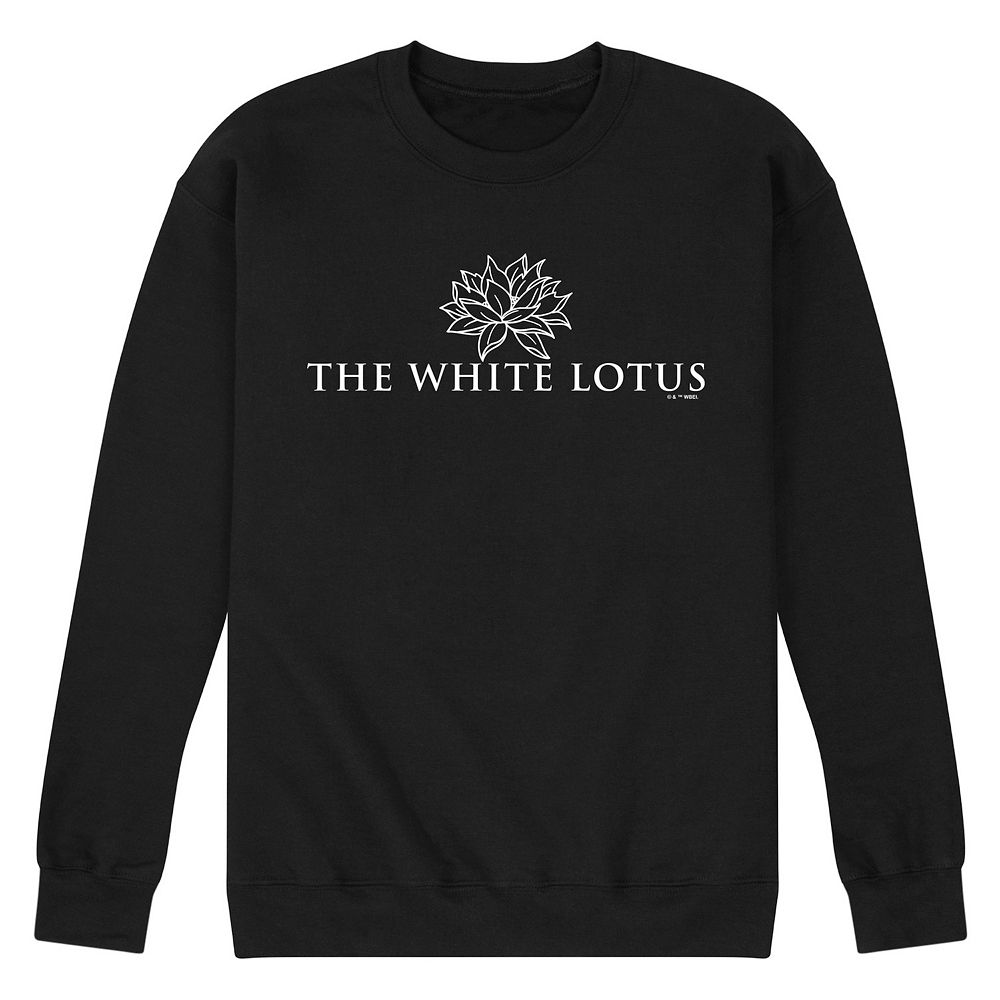 Men's White Lotus Logo Fleece Sweatshirt