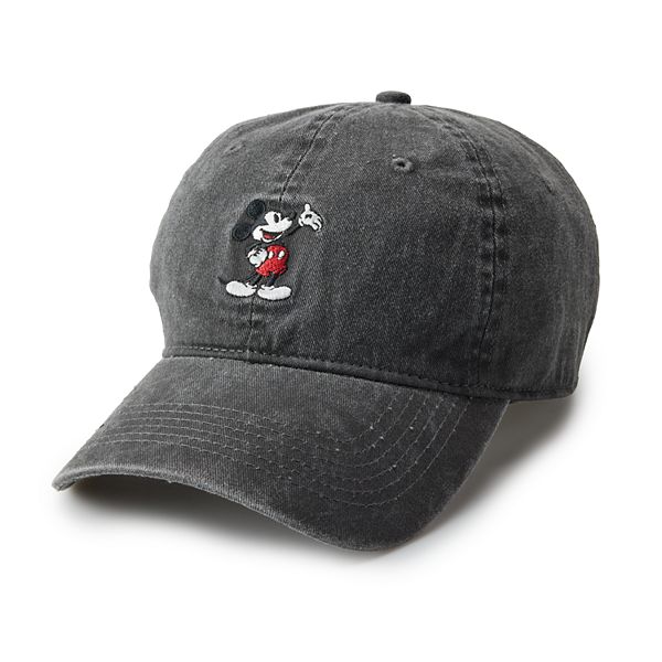 Disney's Mickey Mouse Men's Light Wash Embroidered Cap