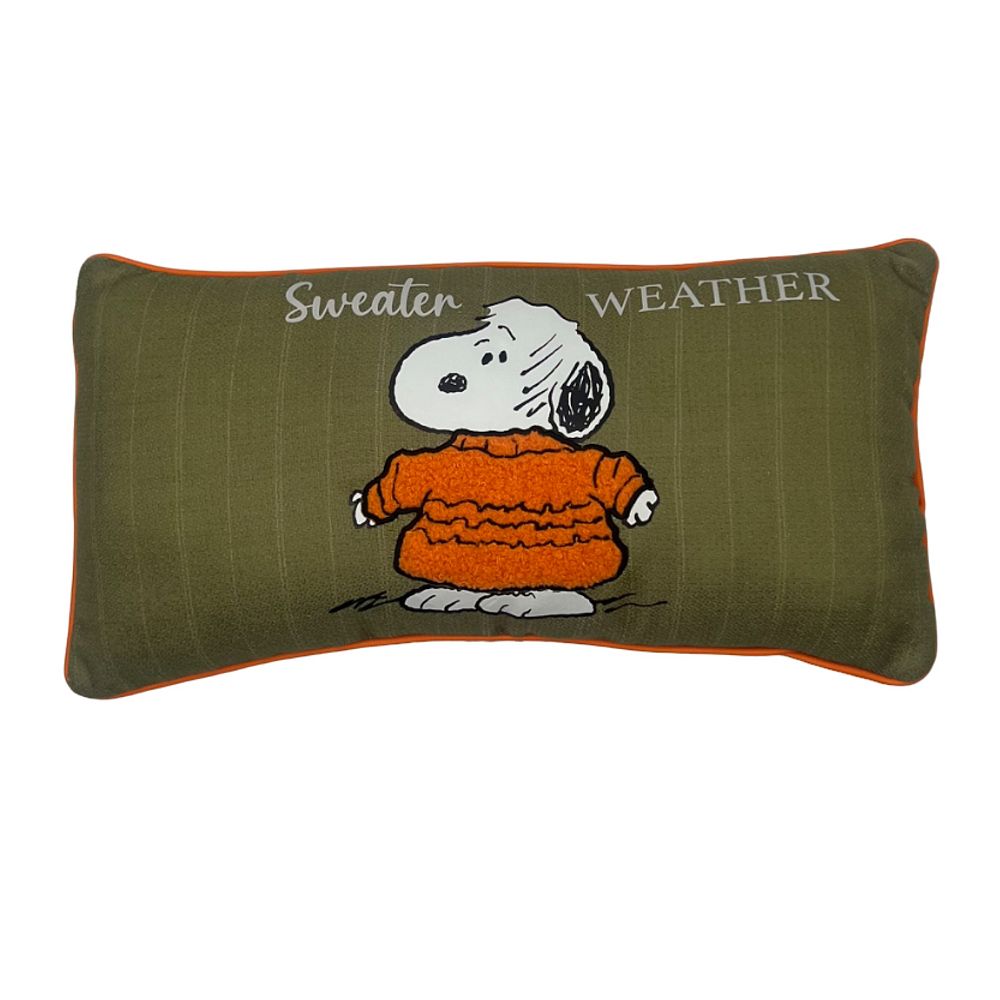 Peanuts Snoopy Cozy Sweater Throw Pillow