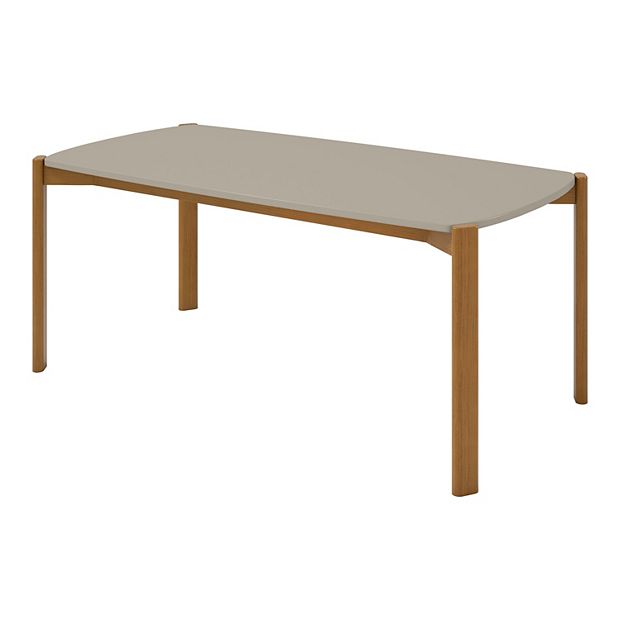 Manhattan Comfort Gales Modern Dining Table Matte Black