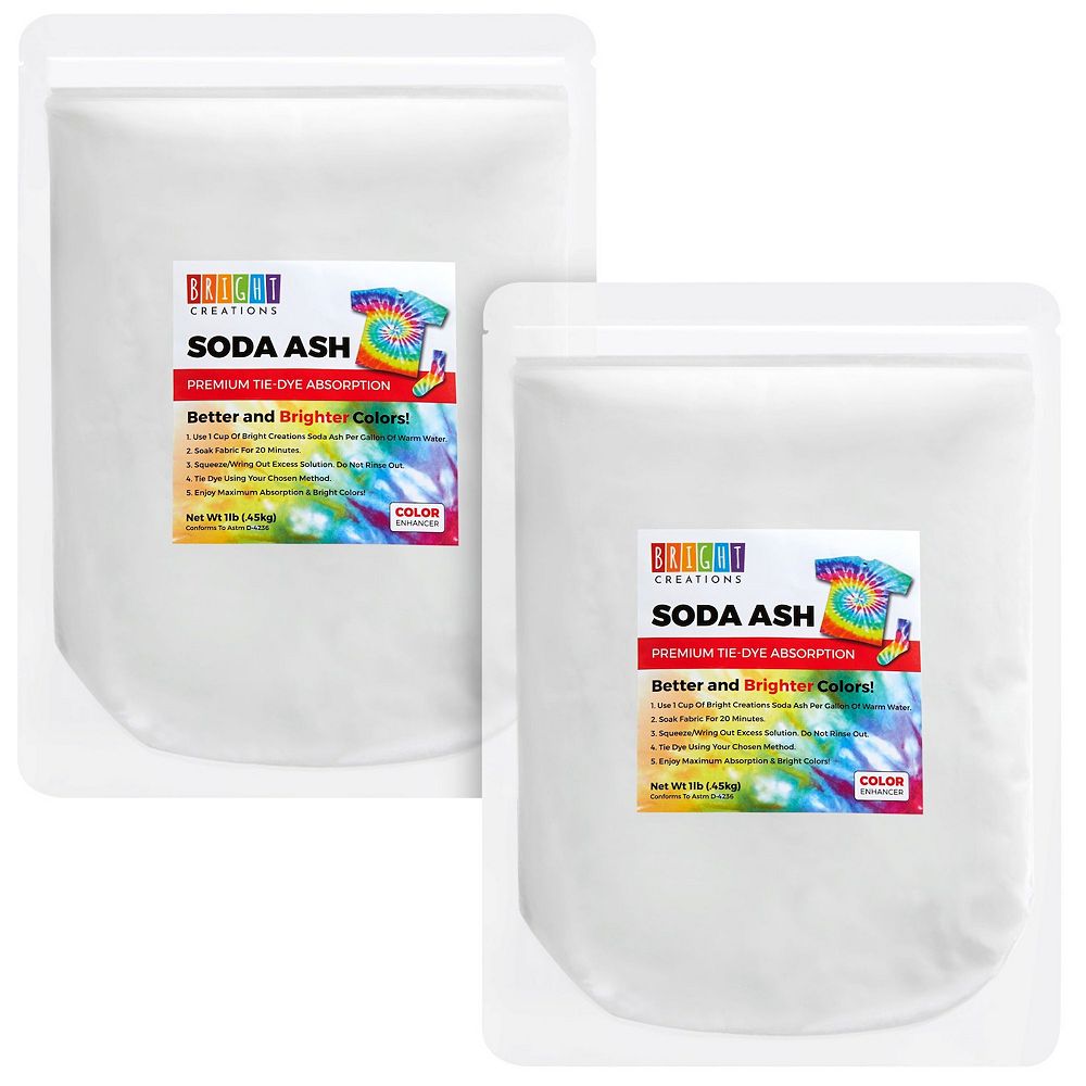 Soda Ash For Tie Dye Shirts And Diy Crafts (2 Lbs, 2 Pack)
