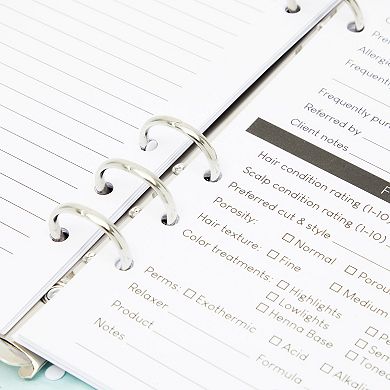 200 Sheets Client Profile Cards For Stylists, Hair And Nail Salons 8.25 ...