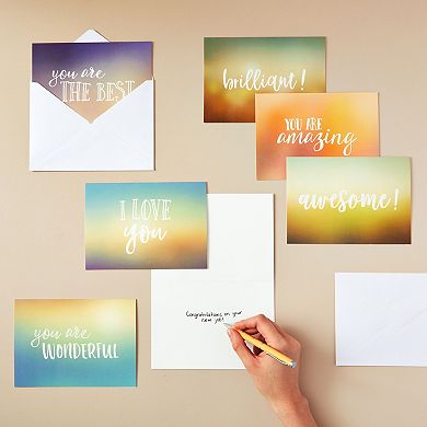 36 Pack Blank Inspirational Cards And Envelopes 5x7 With Motivational ...