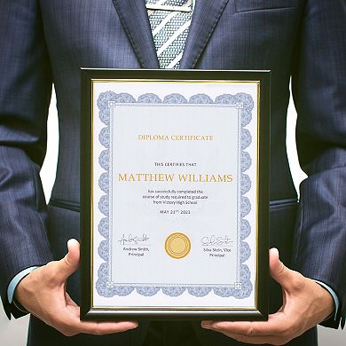 96 Sheets Printable Navy Blue Certificate Paper For Graduation Diploma ...