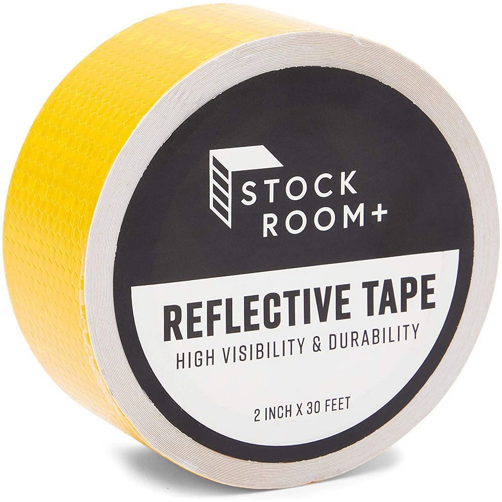 Yellow Reflective Tape - 2 In X 30 Ft Outdoor Reflector Safety Roll For ...