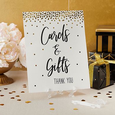 24 Pack Clear Mini Easels For Displaying Photos, Wedding Place Cards, 4 In