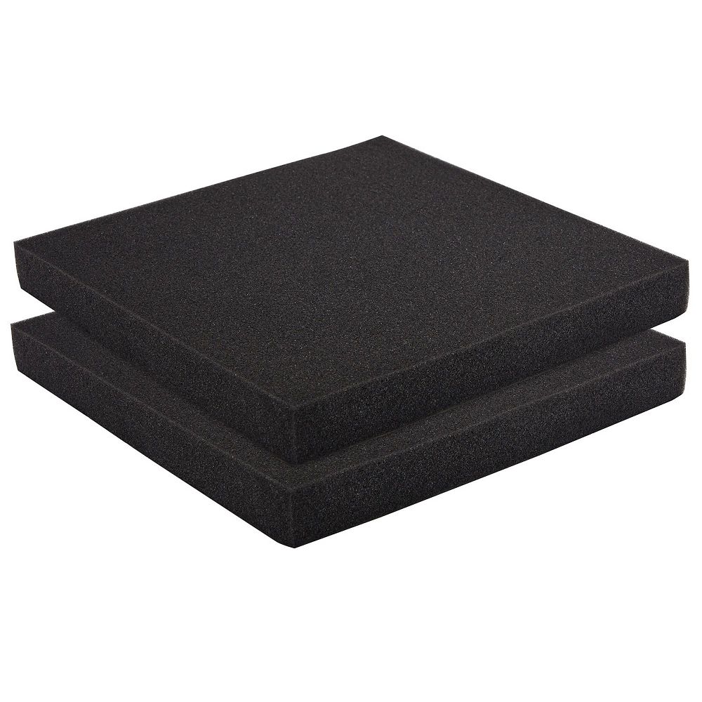 2-pack Packing Foam Sheets, Polyurethane Cushioning Insert Pads (12x12x1.5)