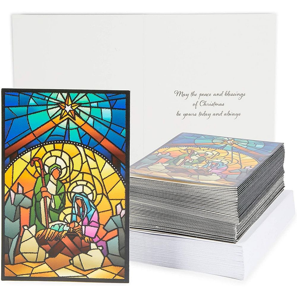 48 Pack Religious Christmas Cards Boxed With Envelopes, Holiday ...