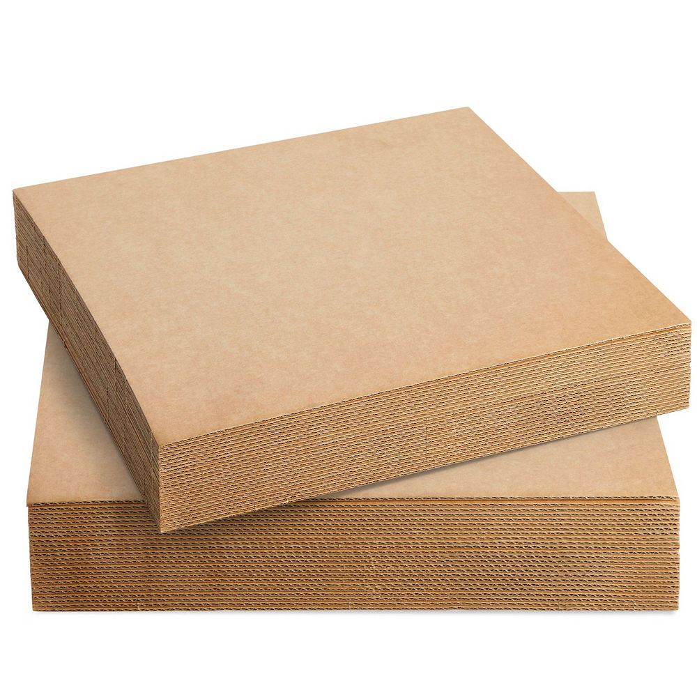 24 Pack Corrugated Cardboard Sheets, Flat Cardboard Inserts For Packing ...