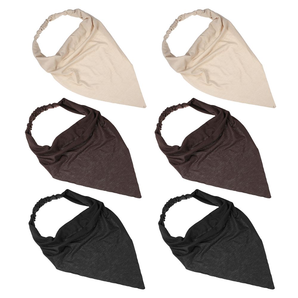6pcs Scarf Headbands Triangle Bandana Elastic Scarf Headband For Women ...