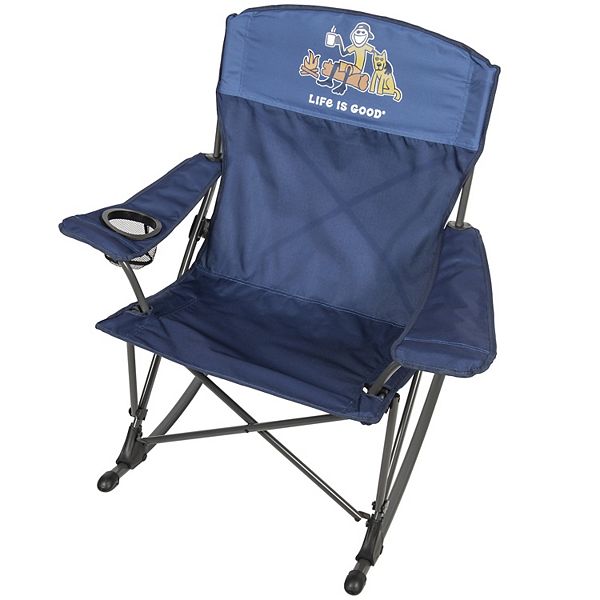 Life is Good Rocking Quad Folding Chair