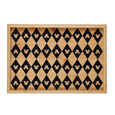 Disney Home Disney's Mickey Mouse Monochrome Small Bamboo Serving Tray