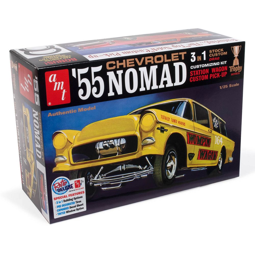 Round 2 AMT 1955 Chevy Nomad 1:25 Scale Model Kit