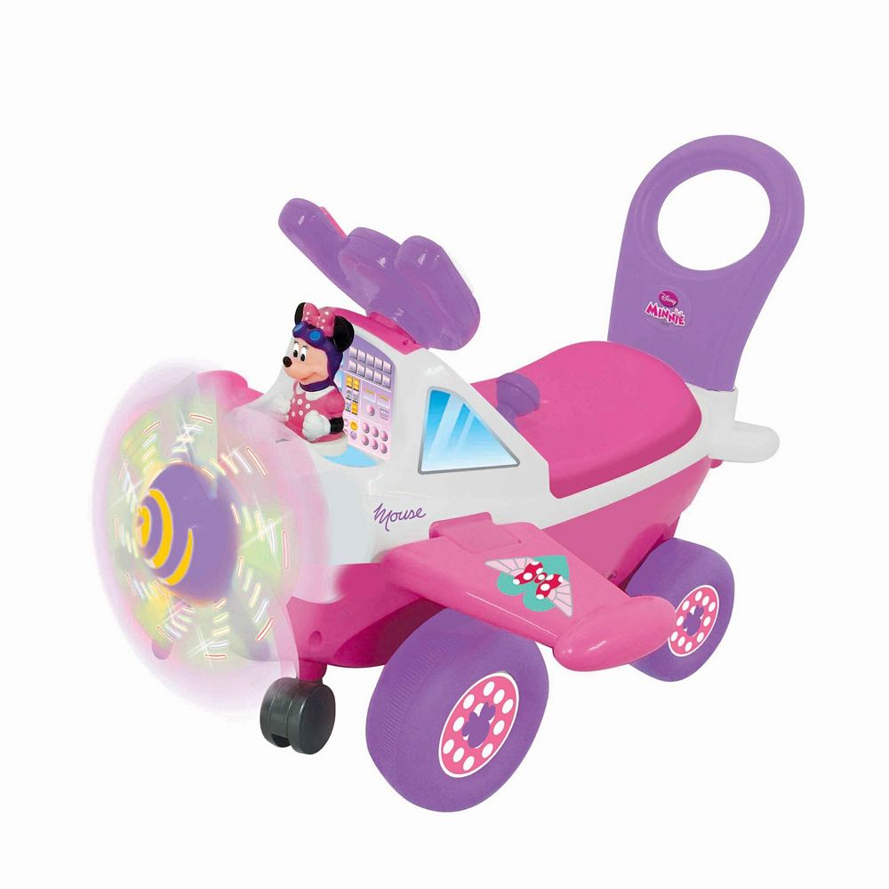 Disney's Minnie Mouse Plane Lights & Sounds Activity Ride-On by Kiddieland