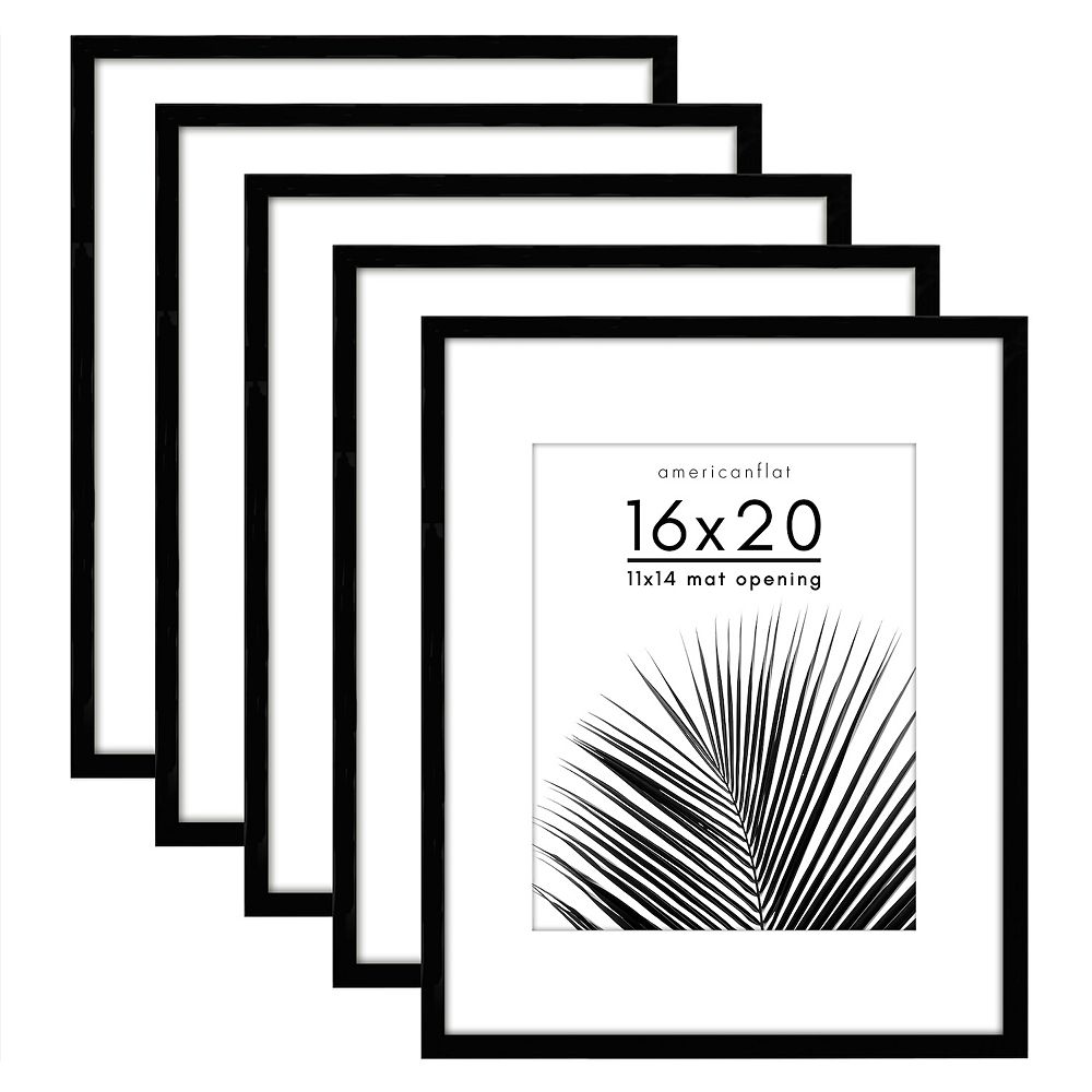Americanflat Picture Frames with Plexiglass 5 Pack