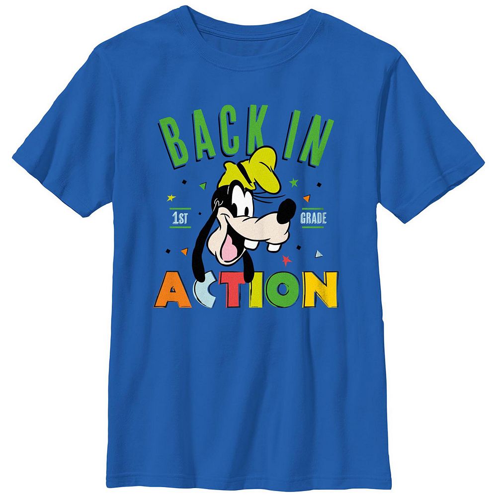 Disney's Goofy Back In Action 1st Grade Boys 8-20 Graphic Tee